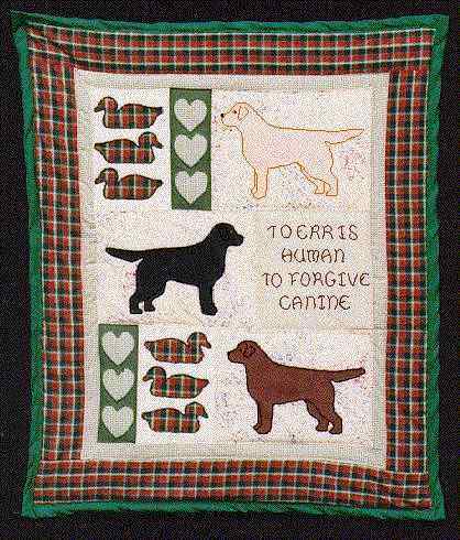 Labrador Retriever Quilt Pattern | Books and Charts - By Designer ...