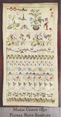 Maria Ceron 1830 Floral Band Sampler | Books and Charts - By Designer ...